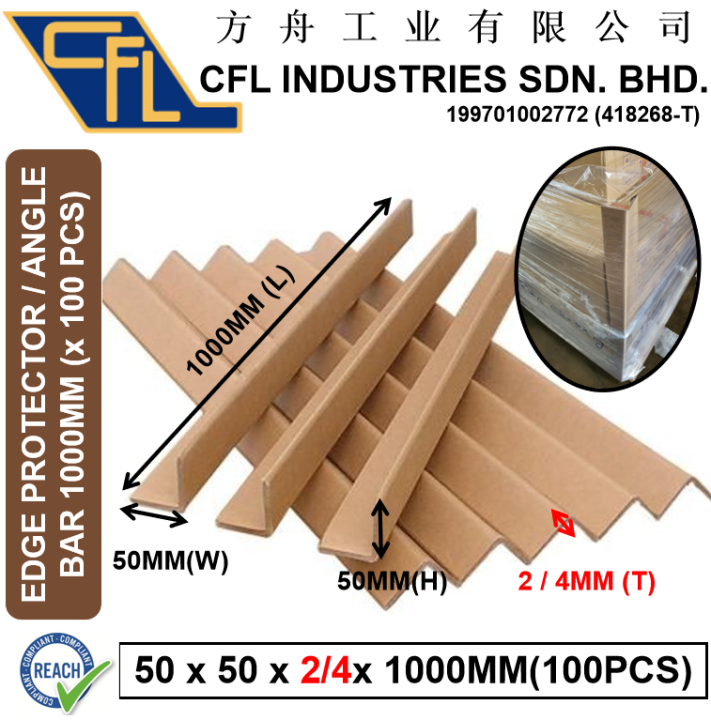 EDGE PROTECTOR / ANGLE BAR / CORNER BOARD [CFL] (1000MM [L] x 50MM x ...