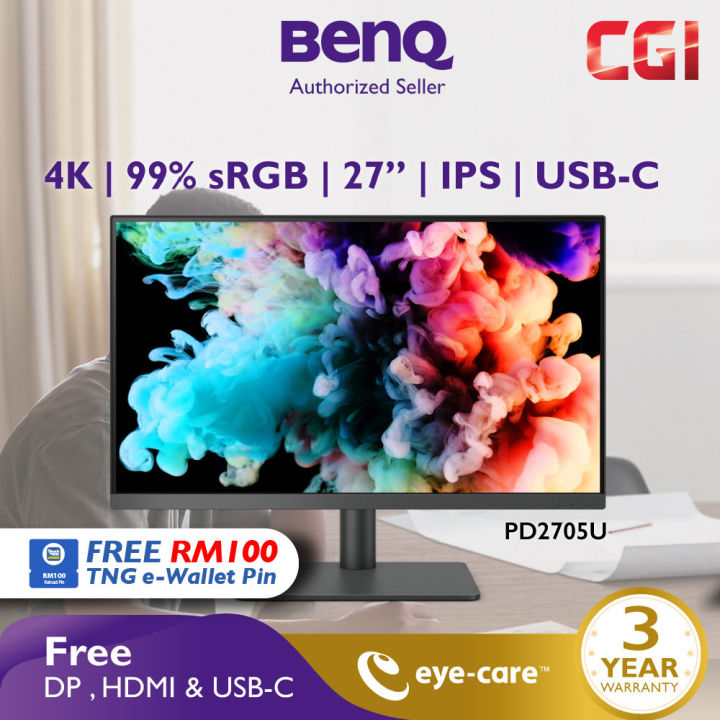 BenQ 27" PD2705U AQ COLOR IPS 4K UHD 60Hz 5ms HDR10 99% sRGB Rec.709 ...