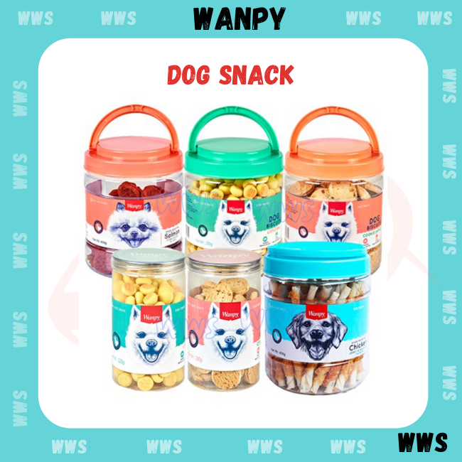 Wanpy Dog Apple Cookie | Chicken & Apple Flavors # 230G / 500G | Lazada