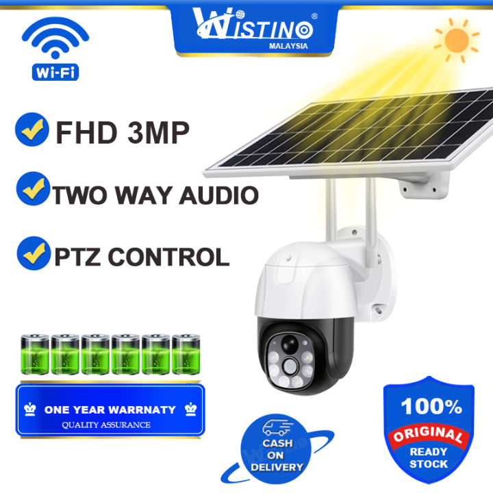 Wistino Solar CCTV camera 4G/WIFI Outdoor Waterproof IP66 3MP Solar ...