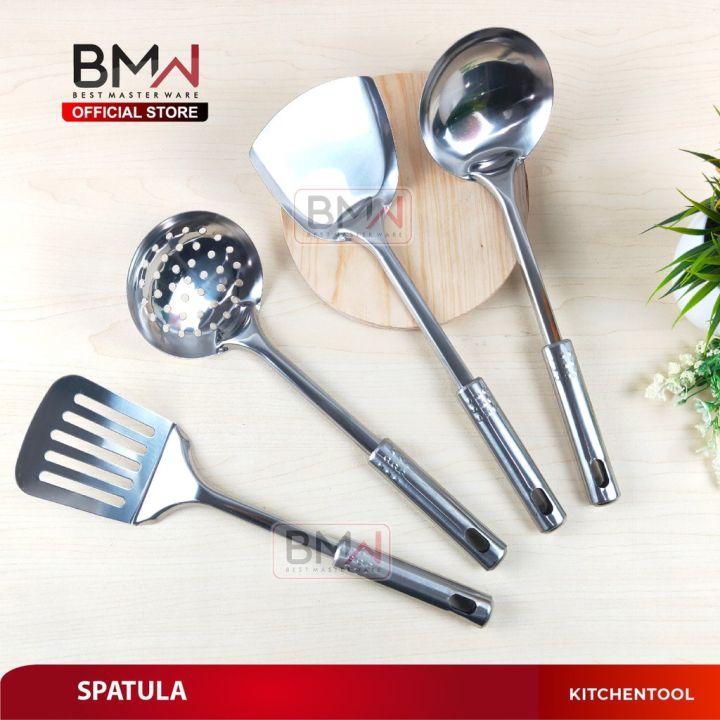 ALAT MASAK / SPATULA STAINLESS BMW SET 4 IN 1 | Lazada Indonesia