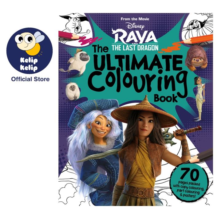 Raya & The Last Dragon Disney Ultimate Colouring Activity Book With 72 ...