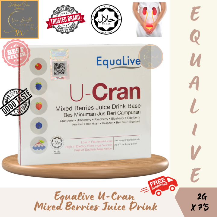 Equalive U-Cran Mixed Berries Juice Powder 7S X 2G (Urinary Wellness ...