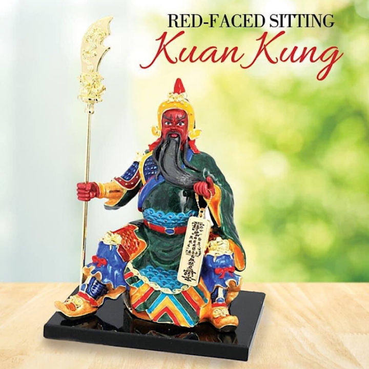 Fengshui Red Faced Sitting Kuan Kung Kwan Kung | Lazada PH
