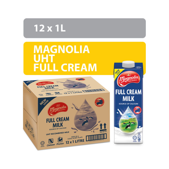 MAGNOLIA UHT Full Cream 1L X 12 | Lazada