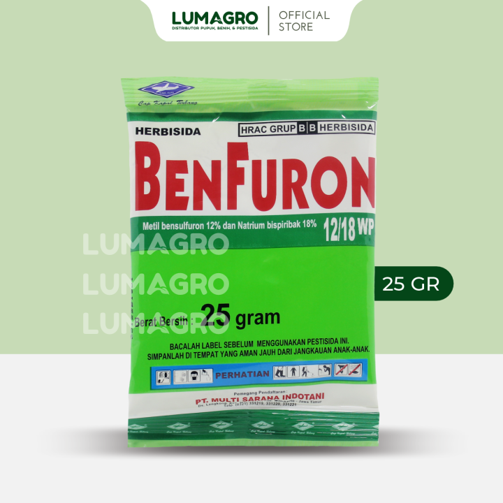 Herbisida Benfuron 25gr Metil Bensulfuron Natrium Bispiribak Pengendali ...