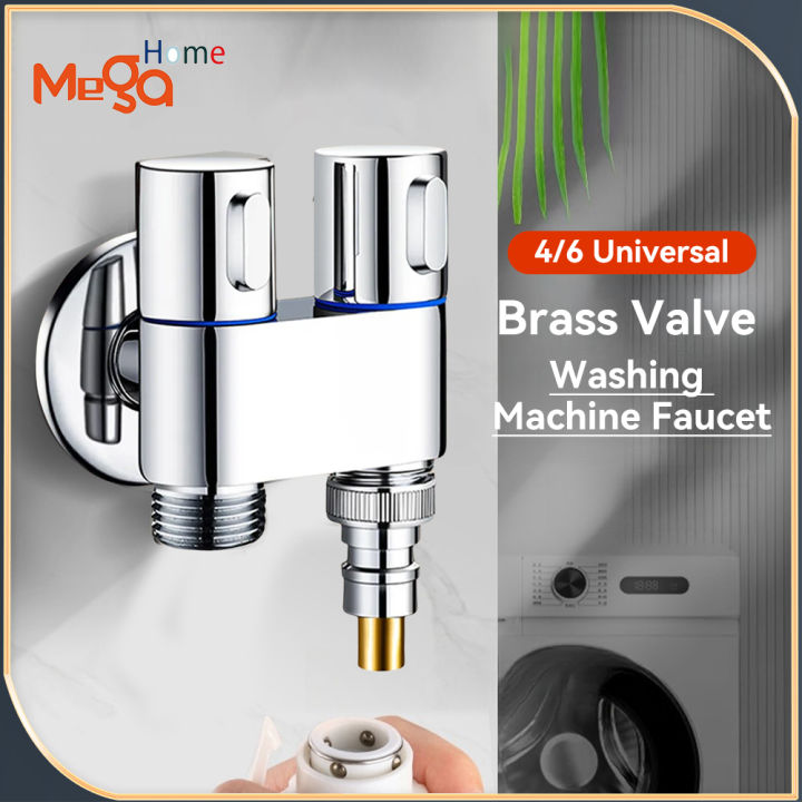 1-in-2-out Dual Control Angle Valve 2 Way Angle Valve Multi-Function ...