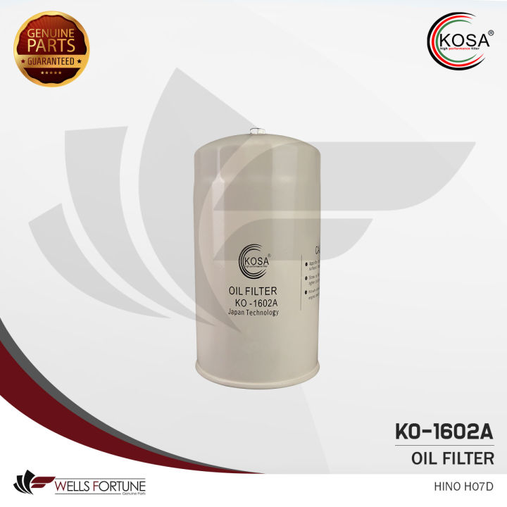 HINO H07D Kosa Oil Filter COMPATIBLE WITH C-602A | Lazada PH