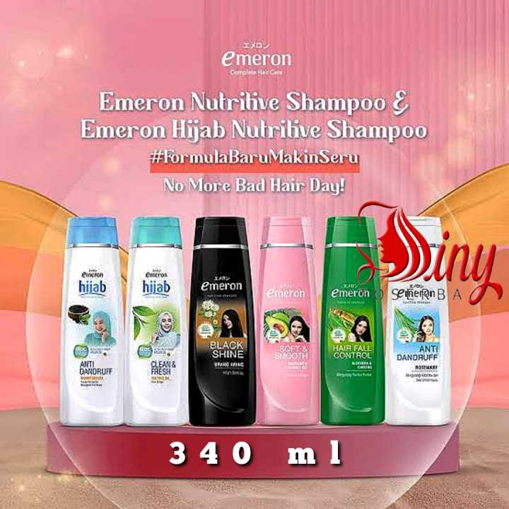 EMERON SHAMPOO 340ML SAMPO BOTOL JUMBO TERMURAH VARIAN LENGKAP | Lazada ...