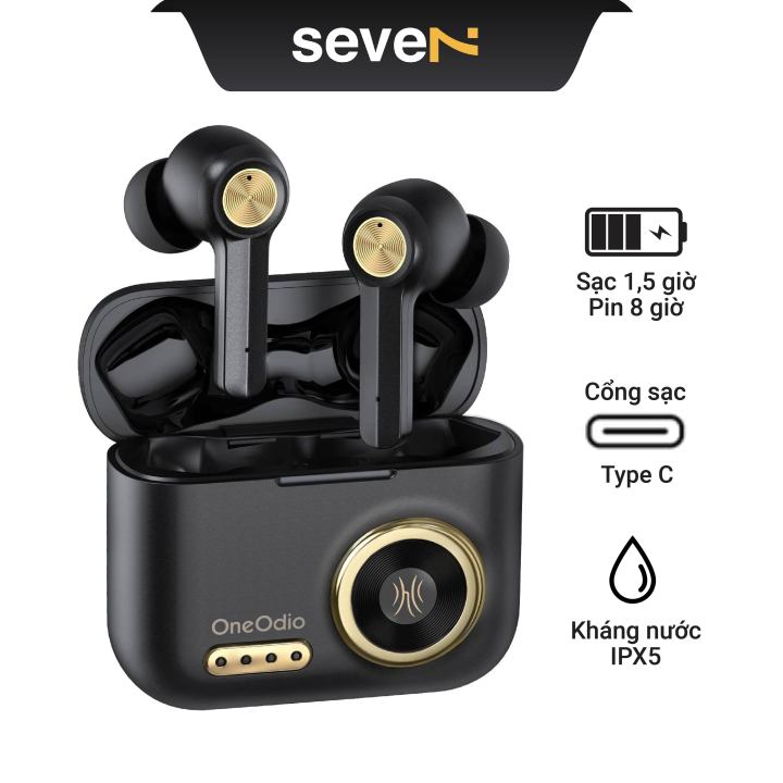 Tai Nghe Bluetooth OneOdio F2 - MÀU ĐEN(BLACK) - Bluetooth 5.0, Cảm Ứng ...