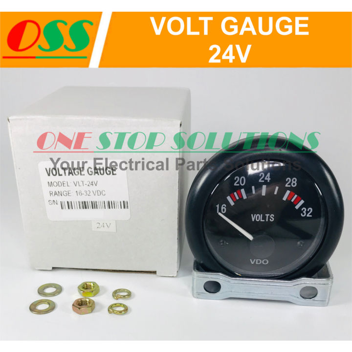 VOLT GAUGE 24V VDO VTL-24V GAUGE METER VOLT VOLTAGE TEGANGAN | Lazada ...