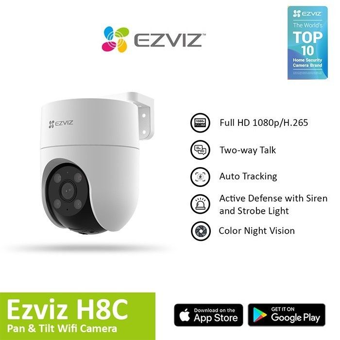 IP CAMERA EZVIZ H8C OUTDOOR CCTV FULL HD 1080P | Lazada Indonesia