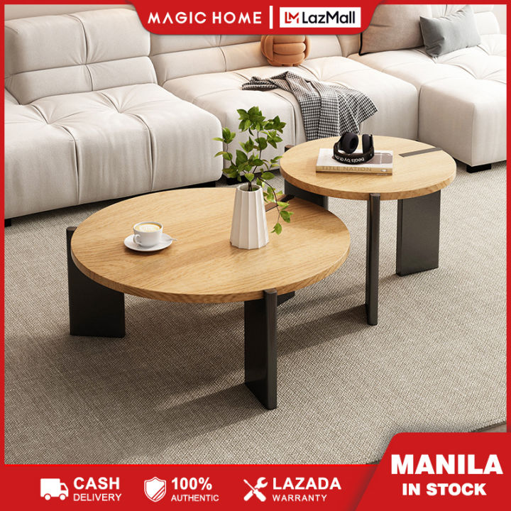 Magic Home Coffee Table For Living Room Sofa Side Table Solid Wood ...