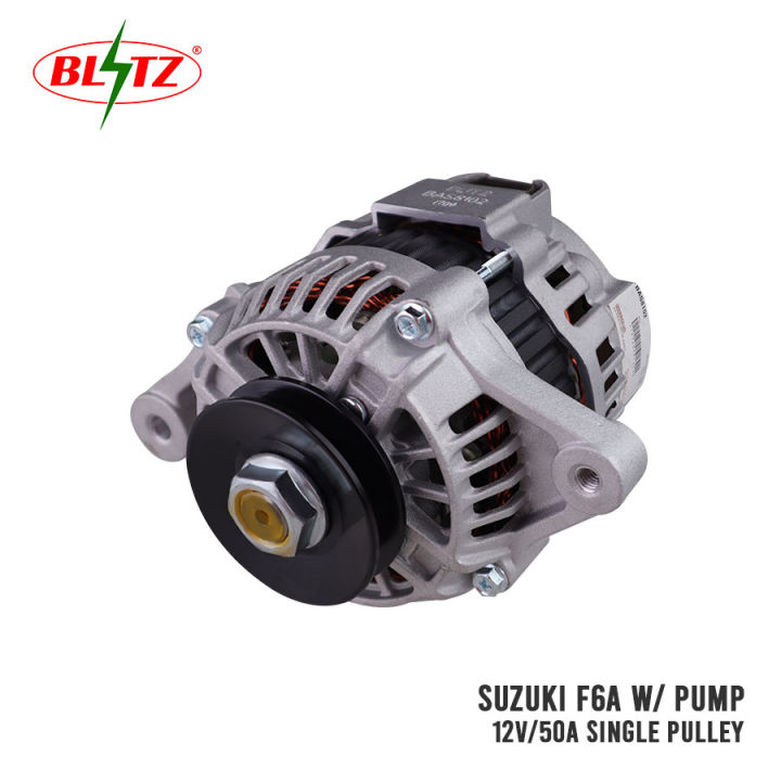 SUZUKI F6A ALTERNATOR ASSEMBLY WITH PUMP 12V / 50A SINGLE PULLEY BLITZ ...