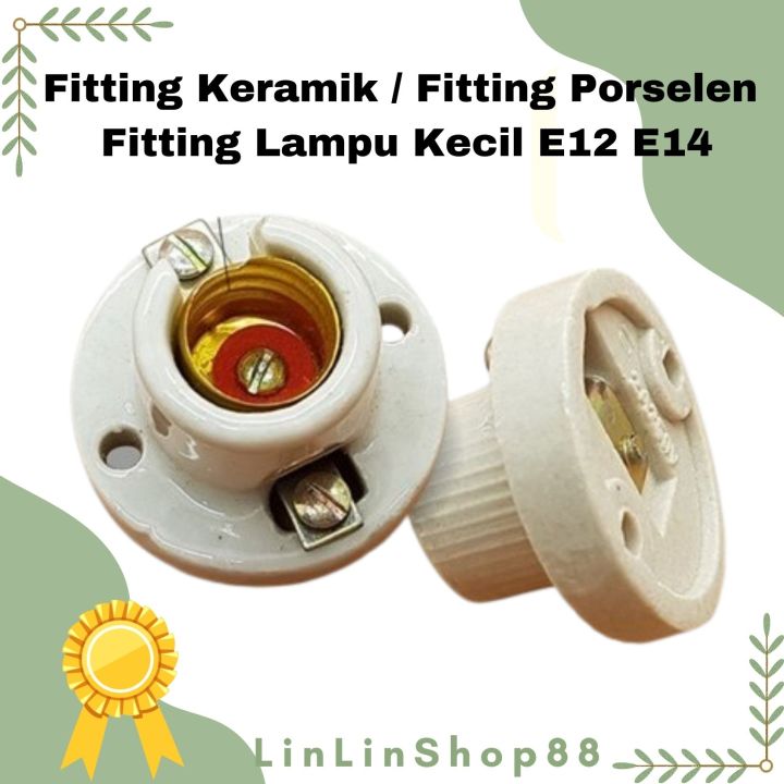 Fitting Keramik E12 & E14 Fitting Porselen Fiting Lampu Kecil E12 E14 | Lazada Indonesia