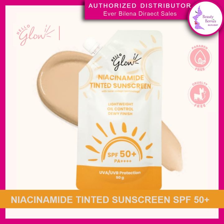 Hello Glow Niacinamide Tinted Sunscreen SPF 50 | Lazada PH