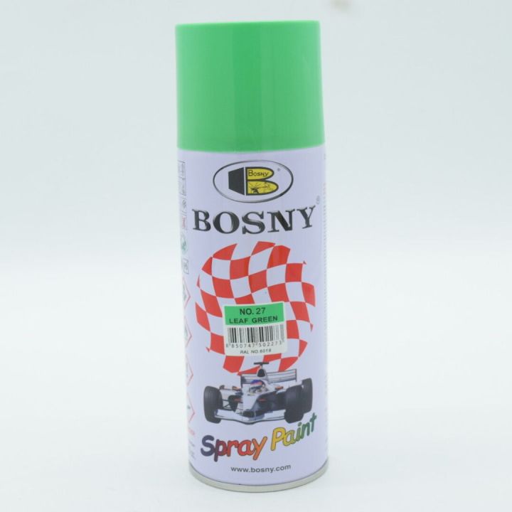สีสเปรย์ เขียว LEAF GREEN No.27 BOSNY Spray Paint 300g B100#27 | Lazada ...
