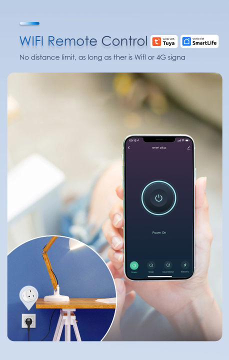Ikesai Smart Socket Smart Home Uk Wifi Smart Plug 20a Smart Socket ...
