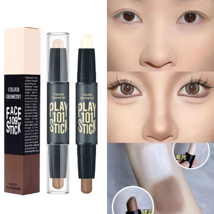 Contouring Stick double-headed dual-ใช้ 2 สี highlighter จมูก SHADOW ...