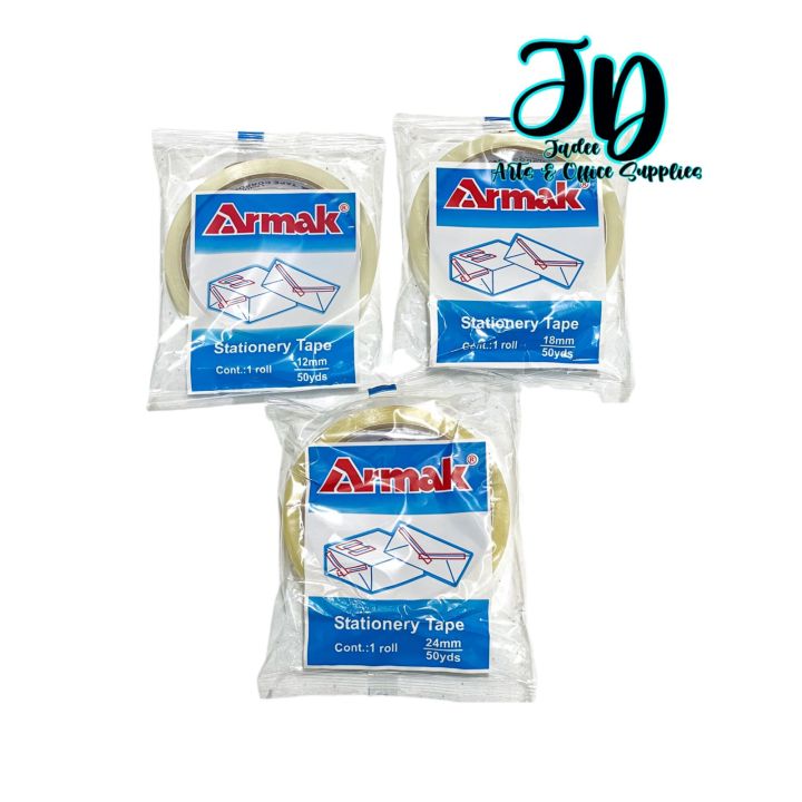 [SOLD PER PIECE] Armak Stationery Tape [50yds][Clear] | Lazada PH