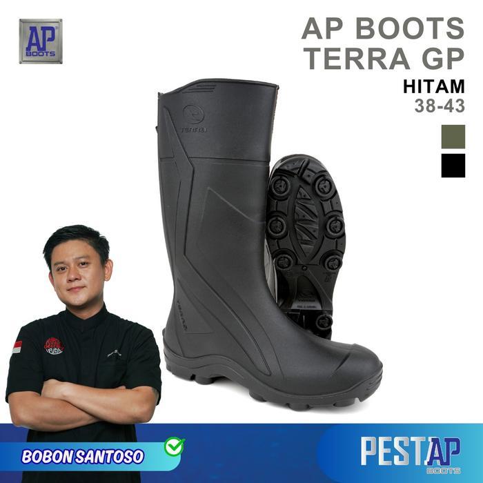 AP Boots TERRA GP Hitam - Sepatu Boot PVC Shoes Karet Kerja 38-44 ...