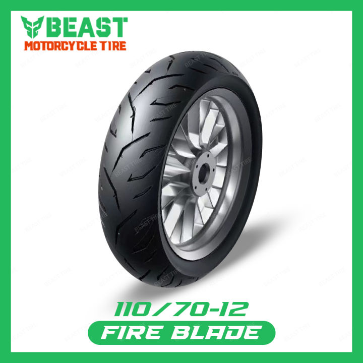 Beast Tire Flash Fire Blade S31 110/70-12 TL Tubeless Motorcycle ...