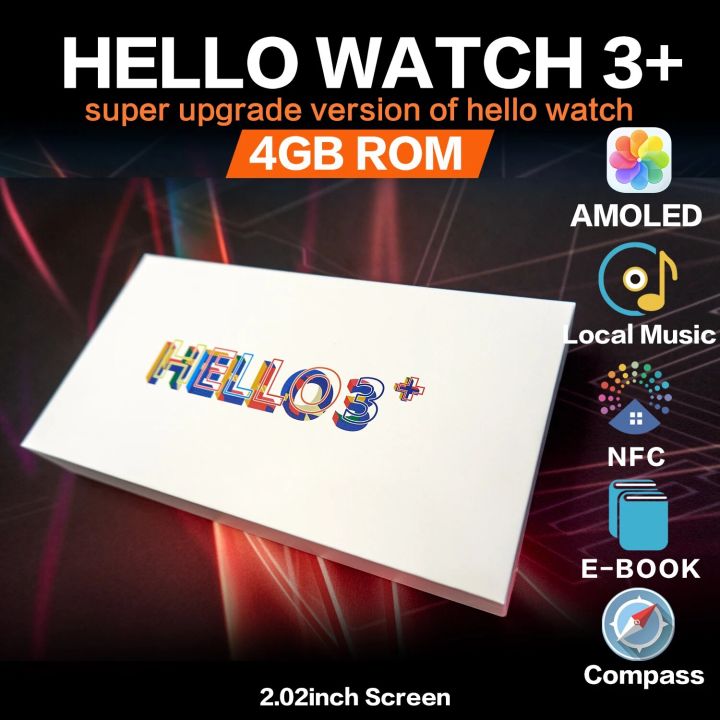 Hello Watch 3 AMOLED Men Smart Watch Full Screen Titanium Smartwatch ...