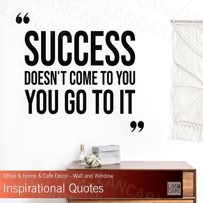 Sticker Cutting Motivasi sukses success Decal Stiker Dinding Kaca ...