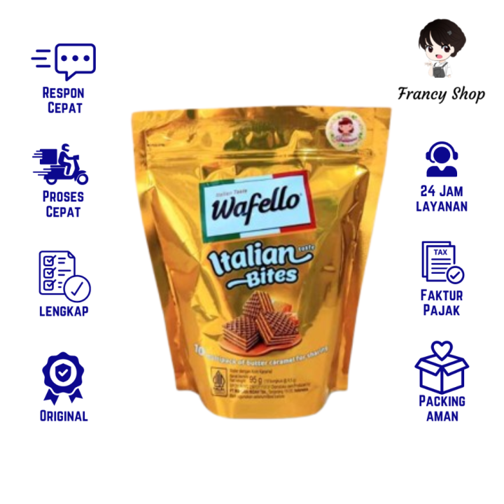Wafello Wafer Butter Caramel Pouch 95 gr | Lazada Indonesia