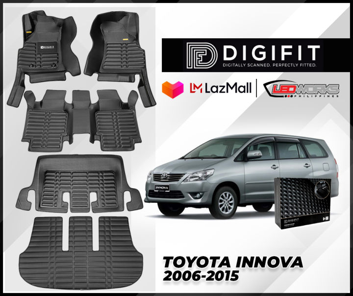 TOYOTA INNOVA 2006-2015 Digifit Premium Car Matting /Floorliner | Lazada PH