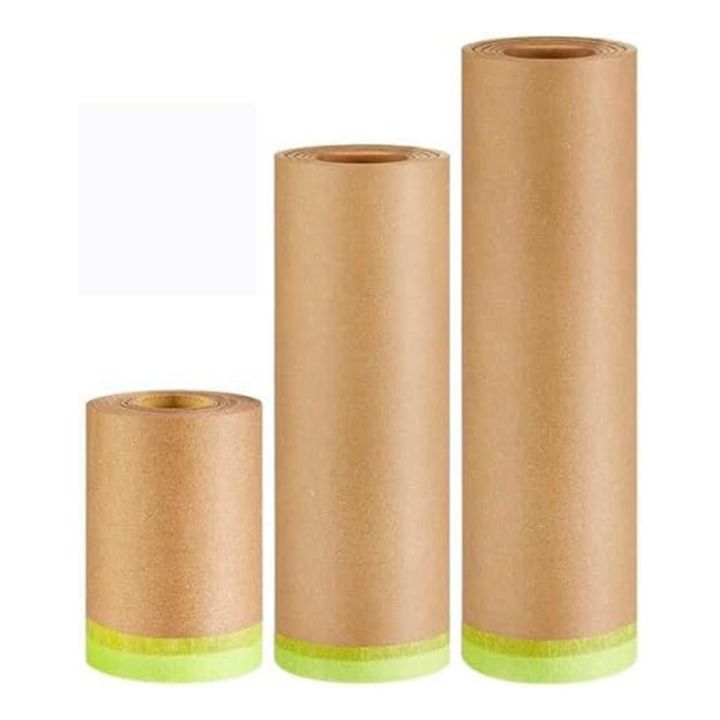 (YCUP) Pre-Applied Masking Paper for Painting, Paint Adhesive ...