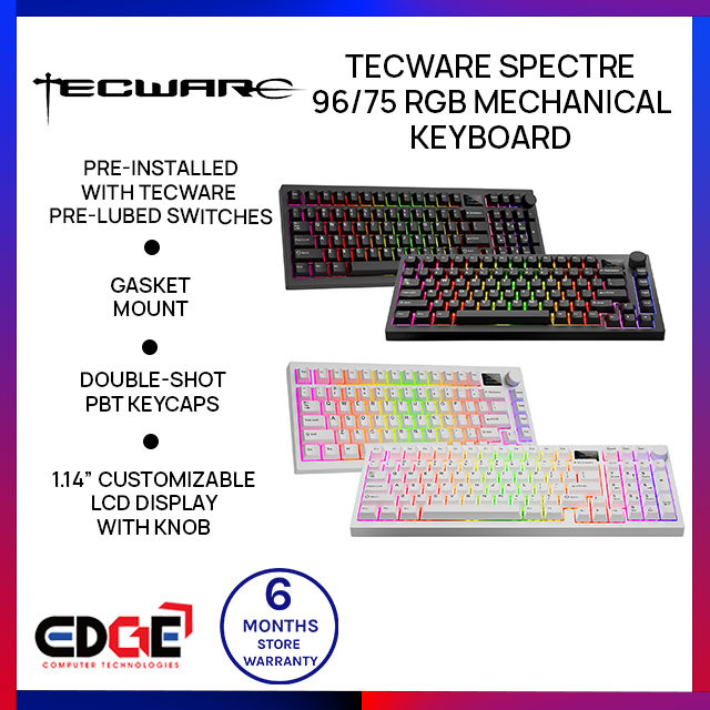 EDGE | TECWARE Spectre 96/75 RGB Mechanical Keyboard | Lazada PH