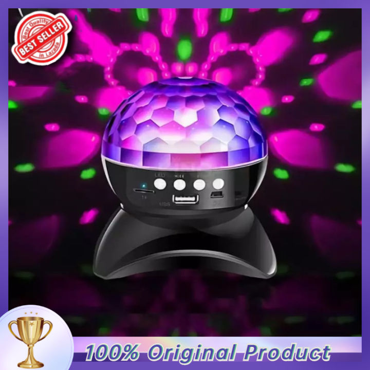 Colorful Led Party Light Bluetooth Speaker Mini Auto Stage Lights with ...