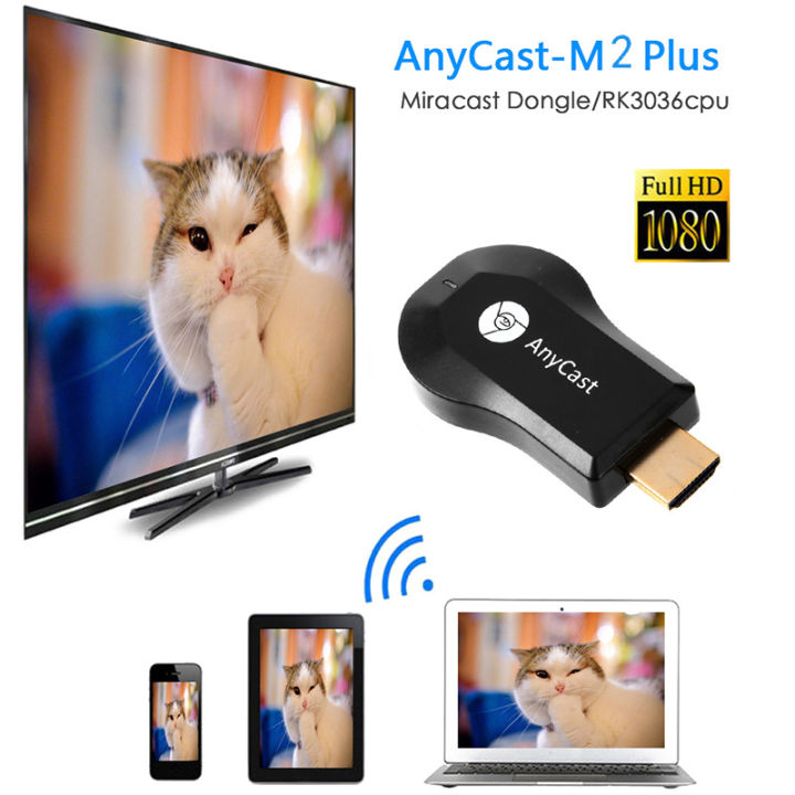 1080P Anycast for Non smart tv M9 Plus/M2plus HDMI WiFi Dongle Receiver ...