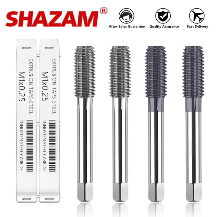 SHAZAM Tungsten Steel Carbide Machine Tap M3 M4 M5 M6 M8 M10 M12 Nano ...