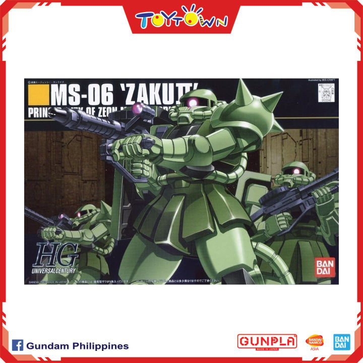 Gundam JP HGUC 1/144 MS-06 'Zaku II' | Lazada PH