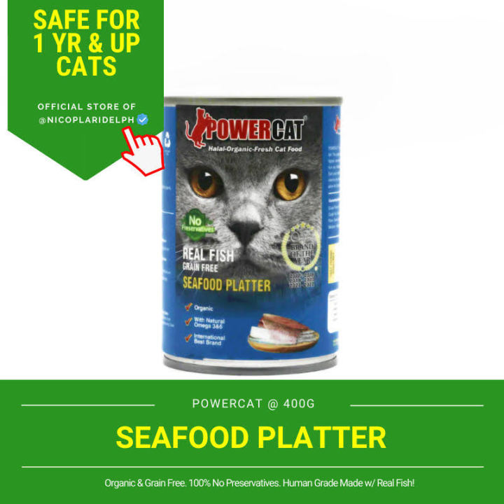 Powercat Can Seafood Platter - 100% No Preservatives, Organic and Grain ...