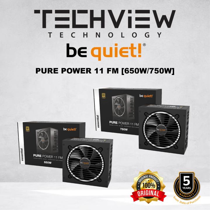 be quiet! PURE POWER 11 FM [750W / 650W] 80+ GOLD | Lazada