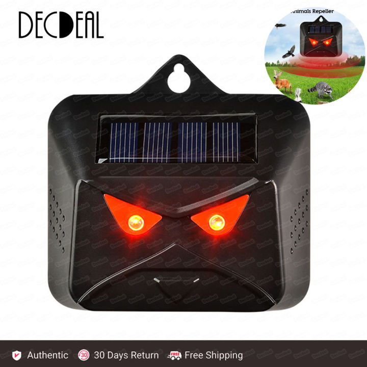 Multi-silicon Solar Panel Battery Dual Powered Animals Repeller Dog ...