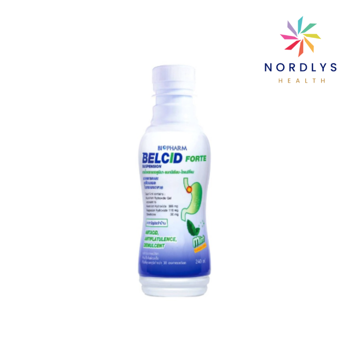 Belcid Forte เบลสิด ฟอร์ด ลดกรดและเคลือบแผลในกระเพาะอาหาร ขับลม ยาสามัญ ...