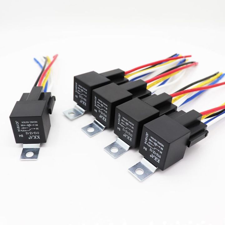 ได้ทั้งชุด [ พร้อมปลั๊ก ] รีเลย์ 12vและ24v รีเลย์ 5 ขา relay 12v 24v ...
