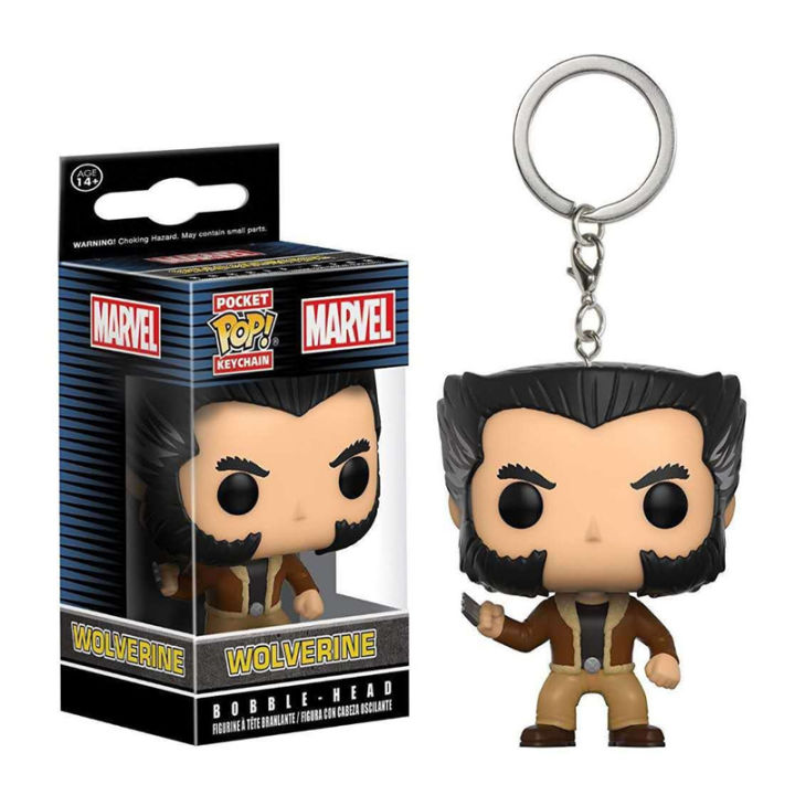 Original Funko POP Wolverine Keychain PVC X-Man Aquaman Anime ...