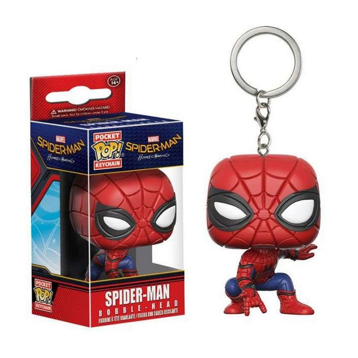 1Pcs Funko POP Marvel Avengers 3 Keychain PVC No Way Home Spiderman ...