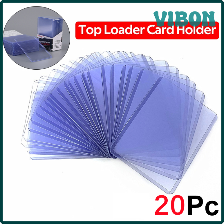 VIBON 20PCS Standard 35PT Top Loaders Game Card Sleeves Toploader Card ...