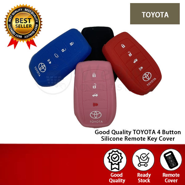 Silicone Car Key Cover Toyota Fortuner 4 Buttons | Lazada
