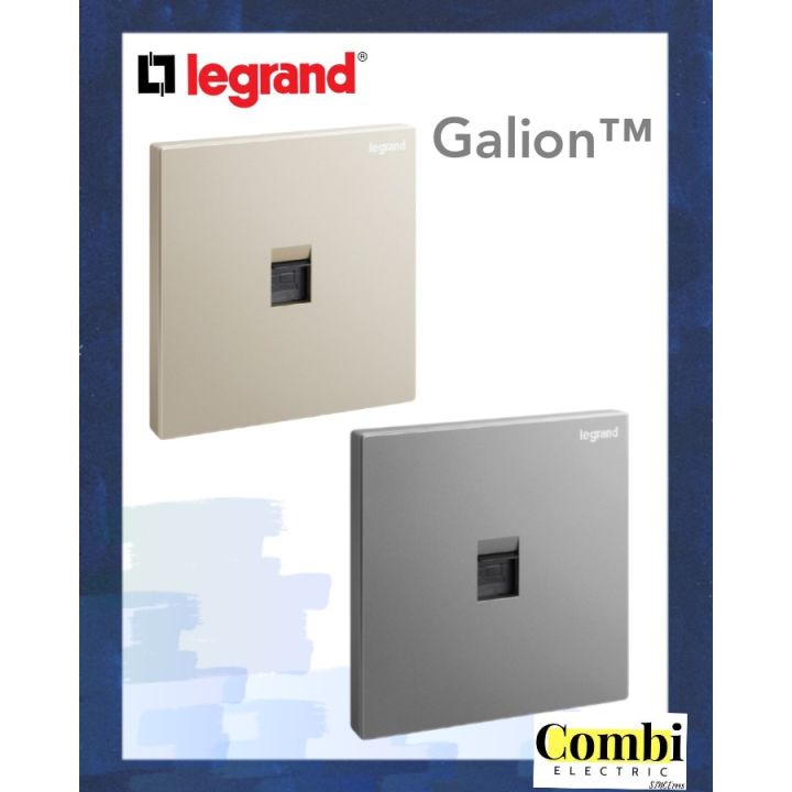 Legrand galion 282461-c3 rj45 cat6 data outlet dark silver | Lazada