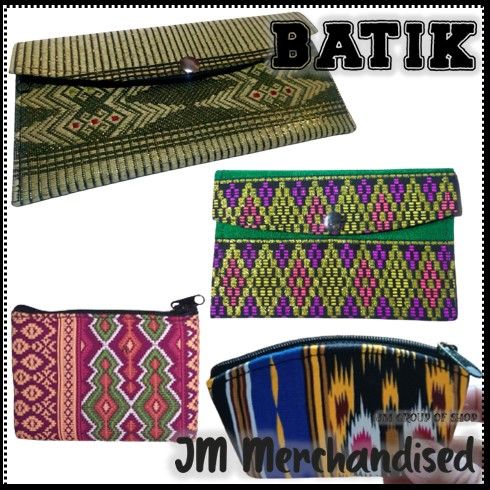 JM A-0018 | Batik Wallet [Made in Davao] Shell Coin Purse | Short ...