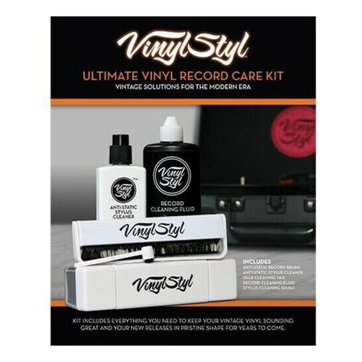 Vinyl Styl Ultimate Vinyl Record Care Kit Cleaning Fluid / Anti-Static ...