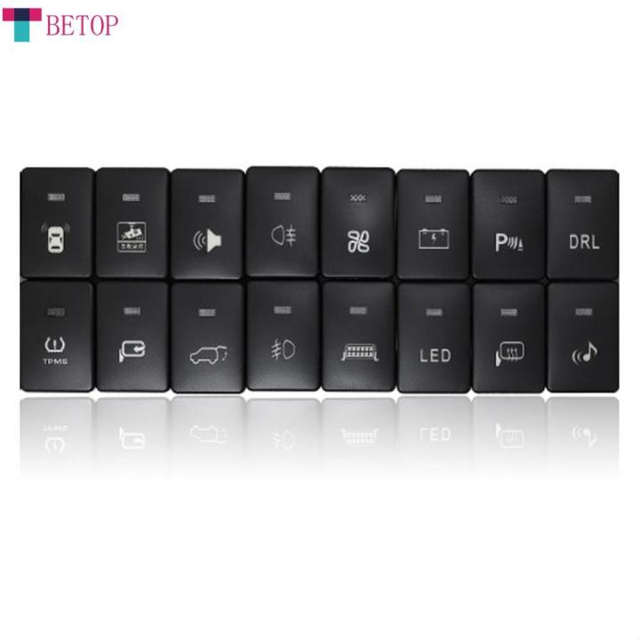 BETOP Car LED DRL Power Fog Light Rearview Mirror Heating Button Front ...