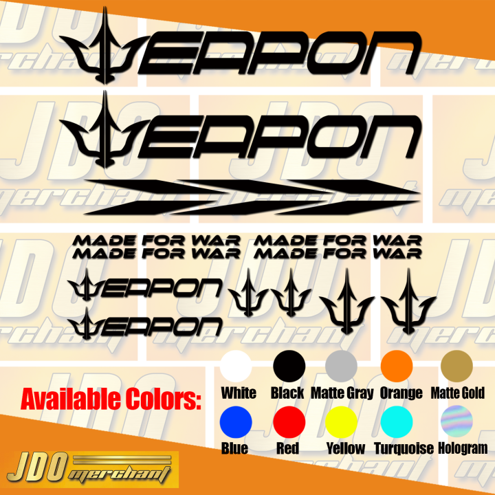 Weapon bike Stickers Weapon sticker Decals | Lazada PH